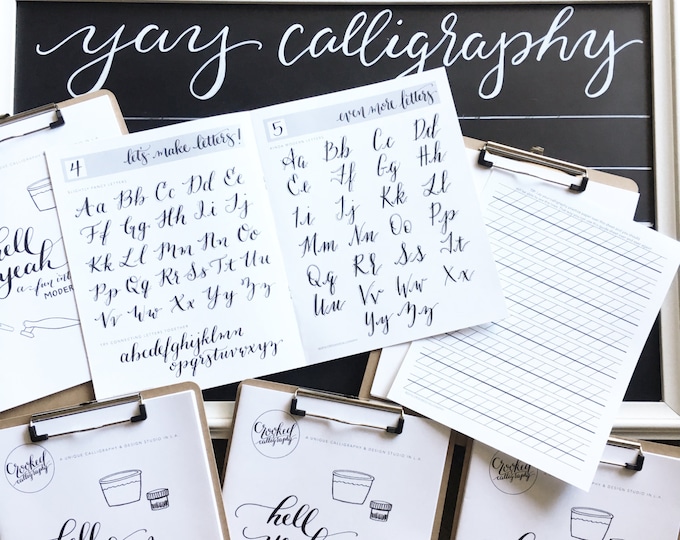 Modern Calligraphy Guidebook PRINTABLE DOWNLOAD 2 - Etsy