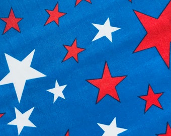 Blue stars fabric | Etsy