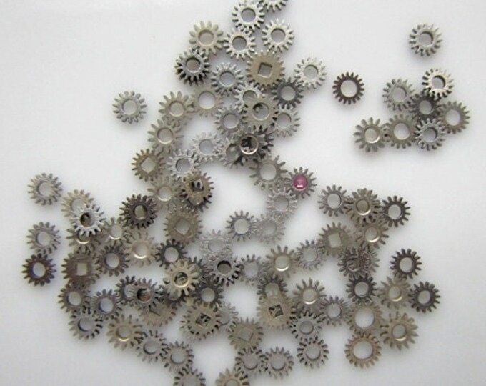 100 Tiny Vintage Steel Watch Micro Gears, 2mm Diameter - Etsy