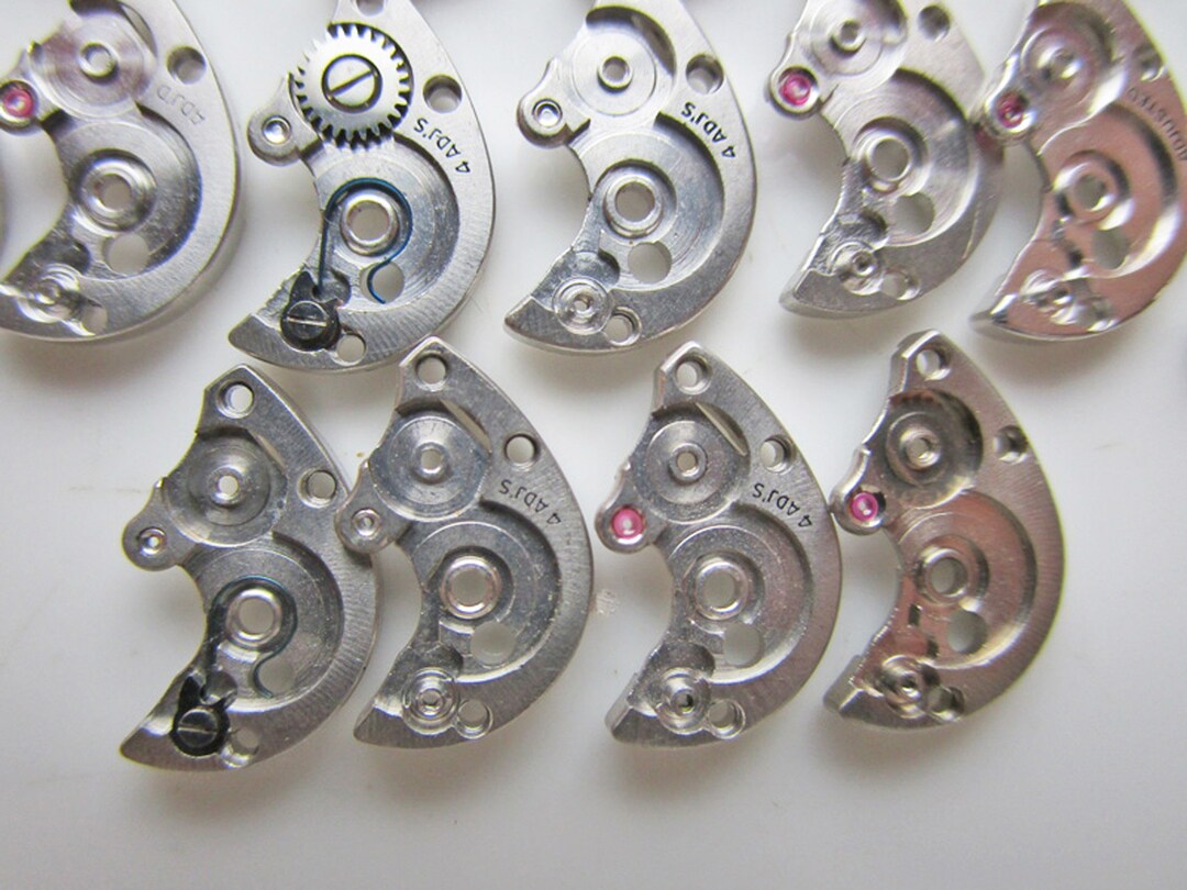 25 Vintage Rhodium-plated Watch Parts, 14mm X 9mm Curved Wedge - Etsy
