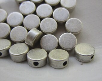 Silver Coin Beads | Etsy