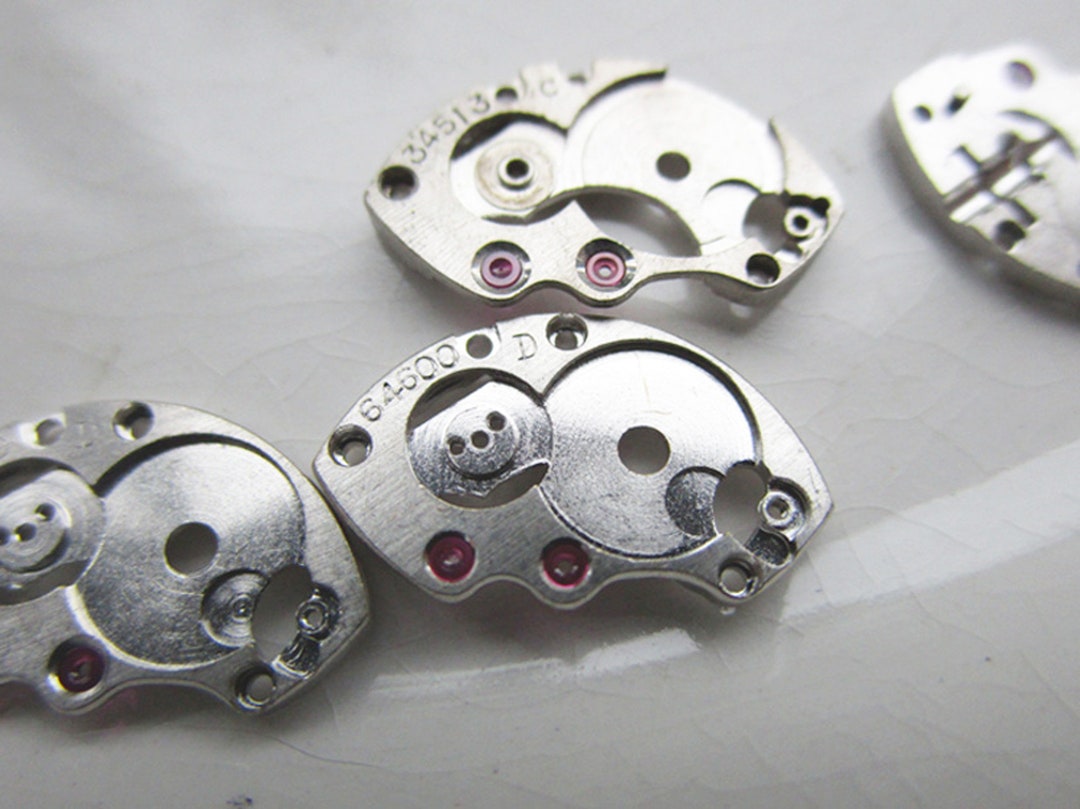 25 Vintage Rhodium-plated Brass Watch Parts, 14mm X 8.5mm Partial ...