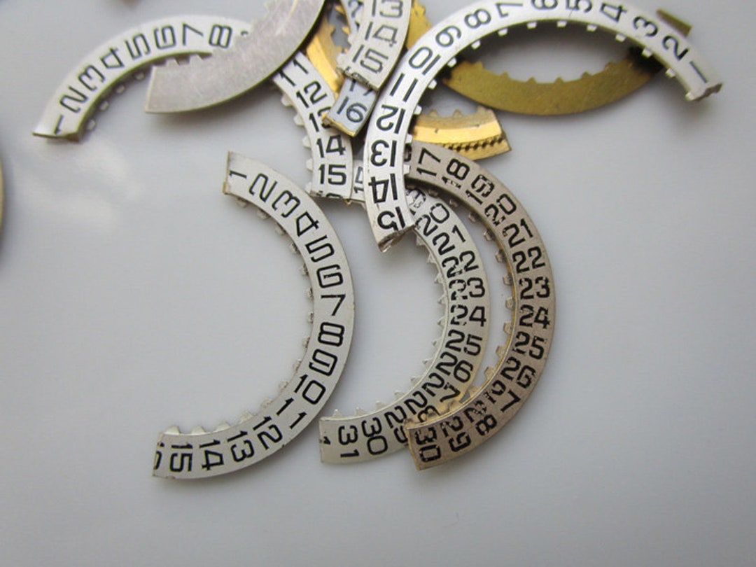 31 Vintage Metal Half-circle Watch Date Dials, Mixed Lot - Etsy