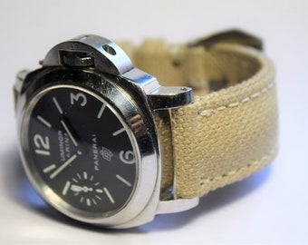 Canvas Watch Strap for Panerai Beige Colorbracelet Watch | Etsy