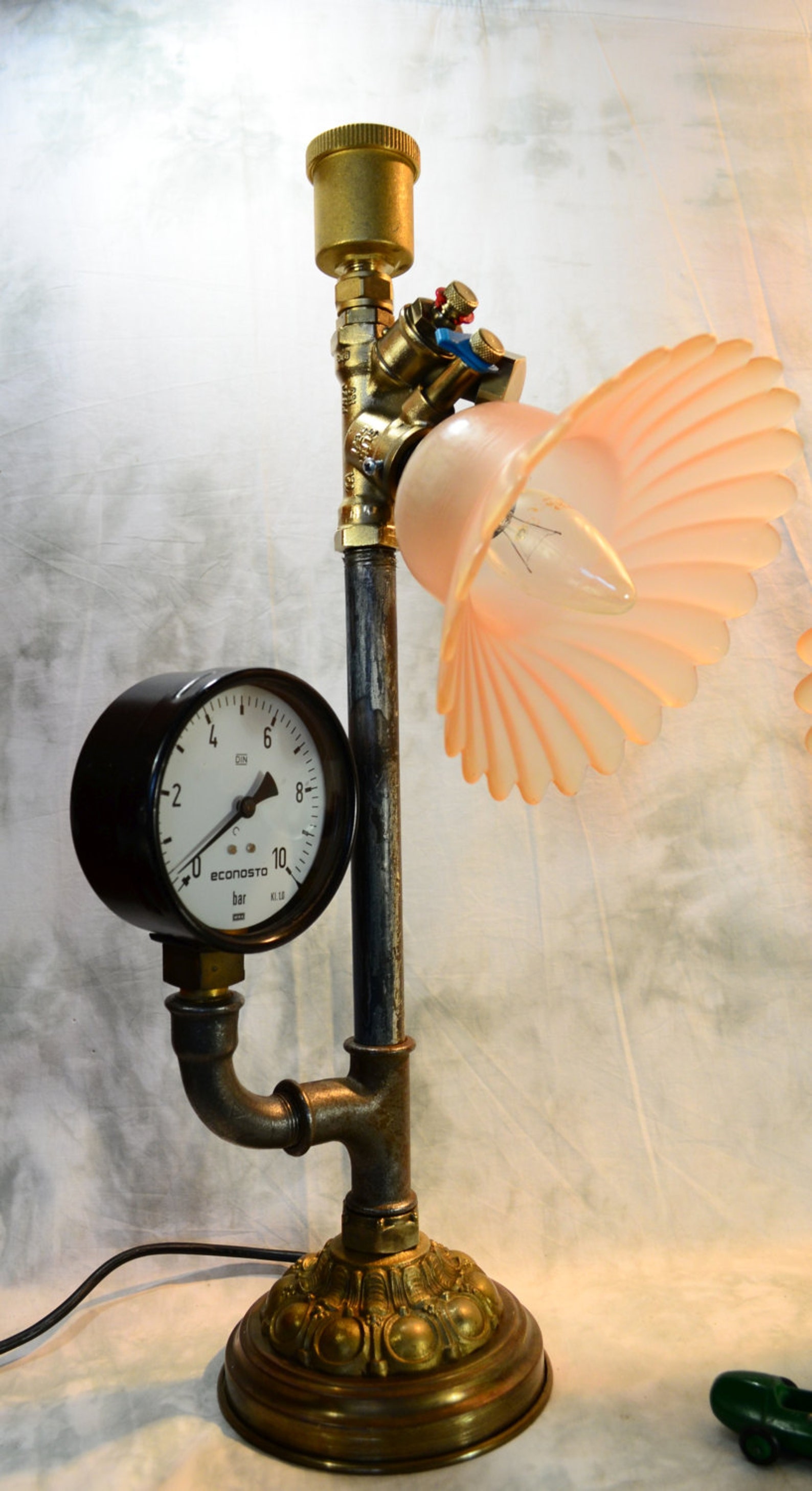 SOLD Two 2 Steampunk Lamps Steampunk Light Industrial - Etsy UK
