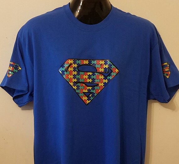Items similar to Autistic Superman Logo Superhero Autism Awareness ...