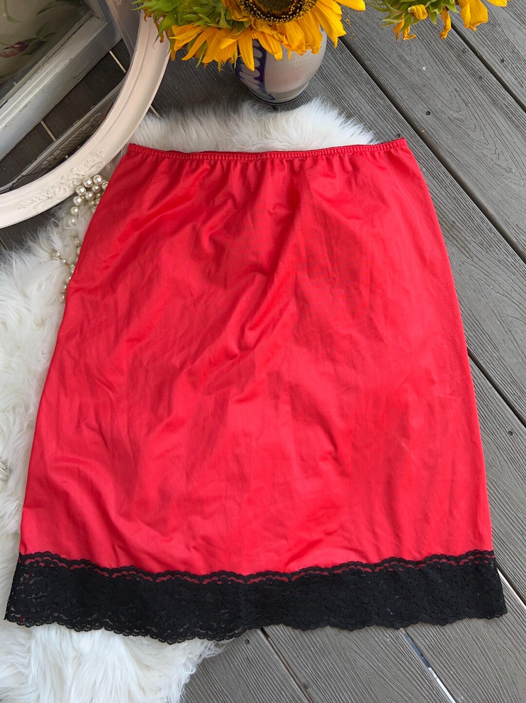 Vintage Red Slip Skirt, Nylon Half Slip, 3X - Etsy