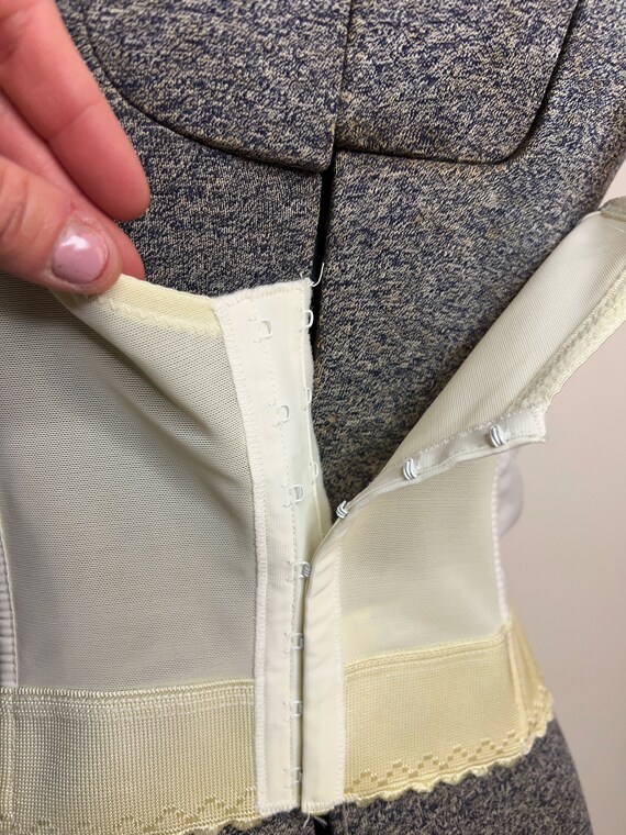 Vintage longline white bra by Exquisite Form, 36B - Gem