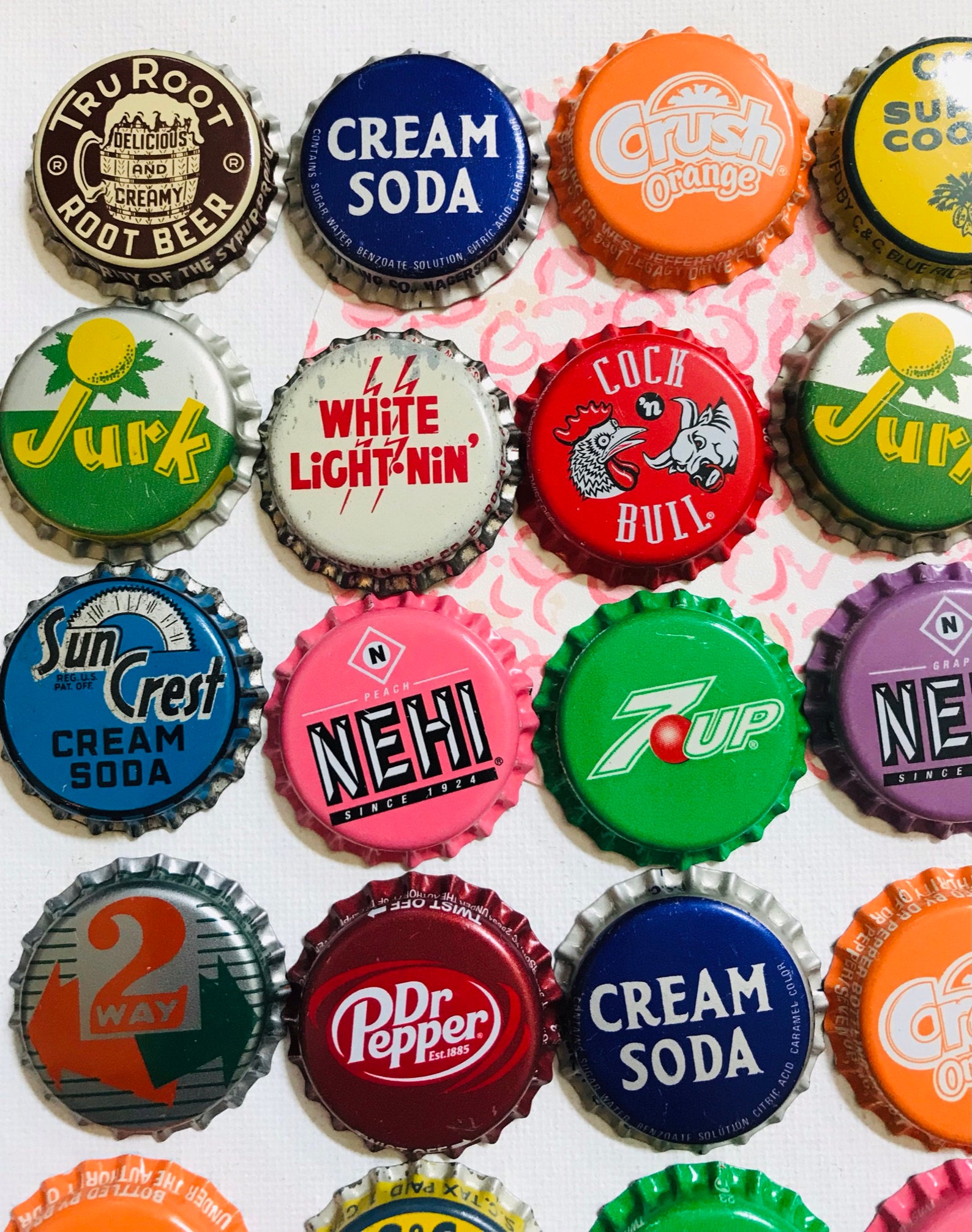 40 Pc. Set Vintage Soda Pop Caps: 1950s-80s Craft Supply - Etsy