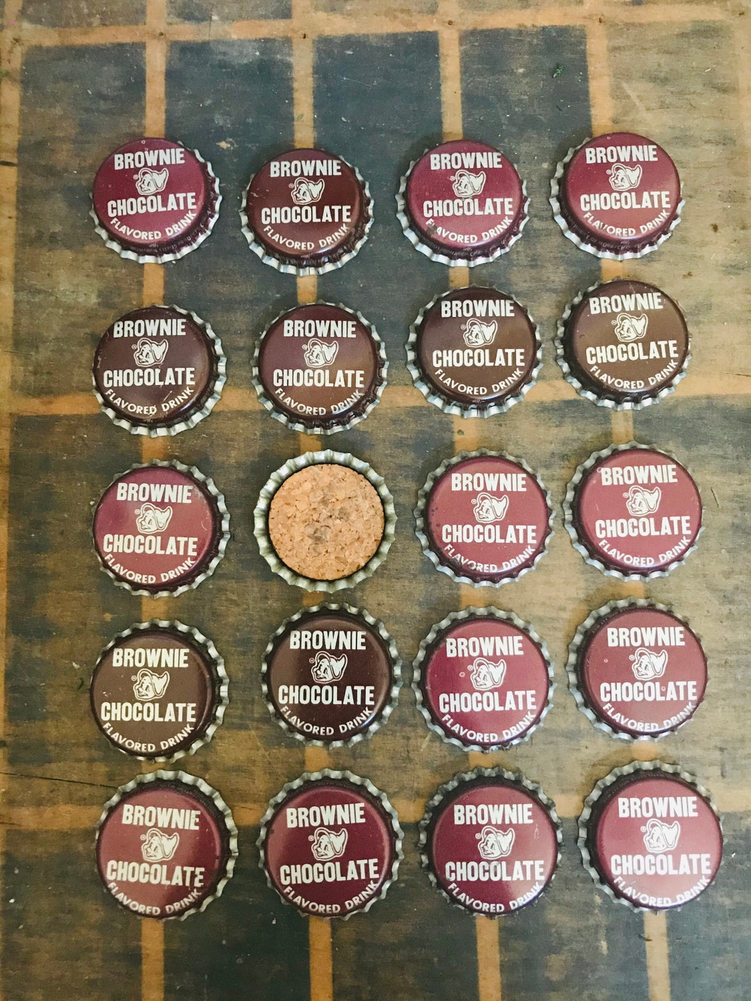 Vintage Cork Lined Soda Pop Caps Old New Stock Brownie - Etsy