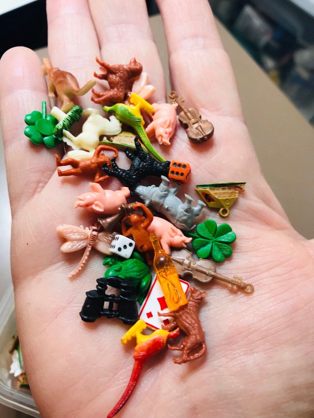 Teeny-tiny Toys, Old New Stock, Craft Supplies, Miniature Toys Ten ...