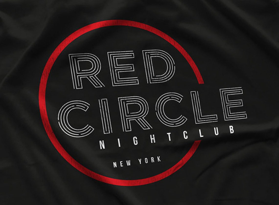 Red Circle Nightclub T-shirt | Etsy