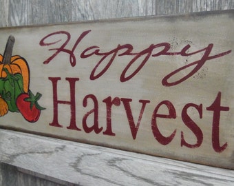 Harvest signs | Etsy