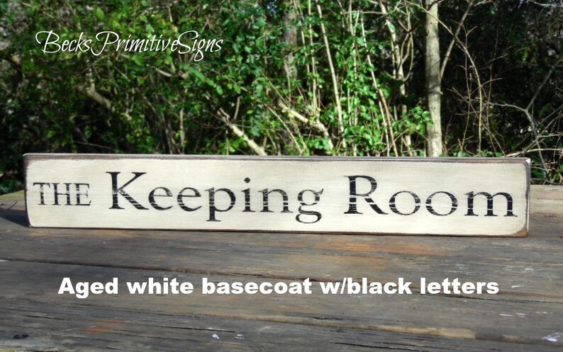 The Keeping Room Primitive Wood Signs Vintage Wall Art Rustic | Etsy