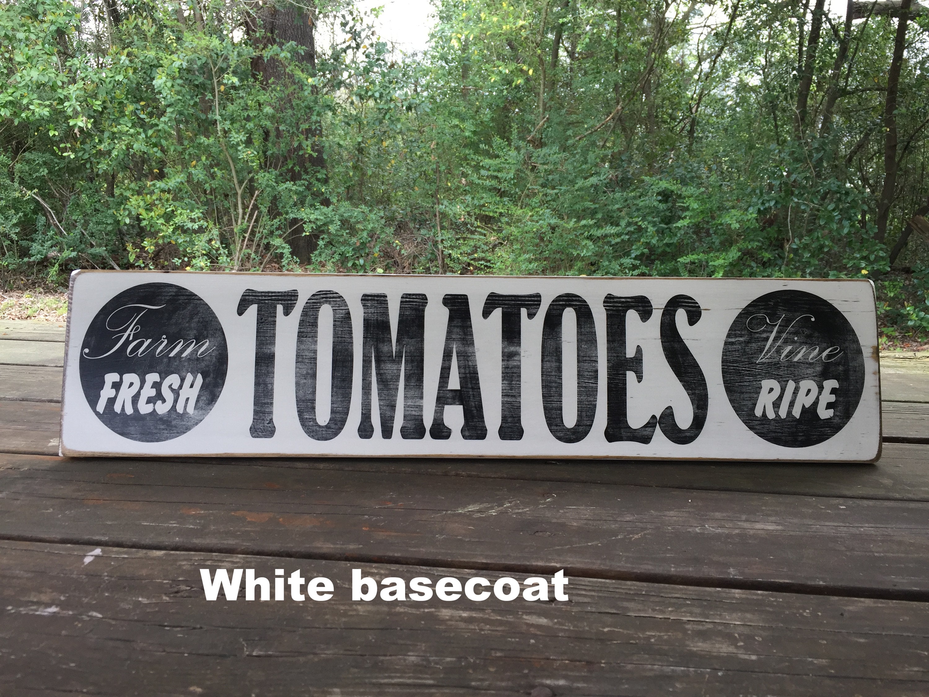 Primitive Signs Farm Fresh Tomatoes Vine Ripe Rustic Tomatoes | Etsy