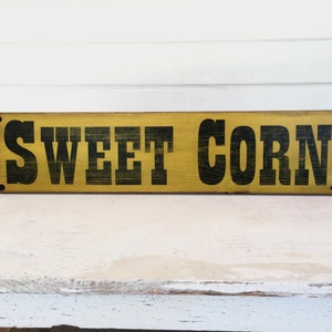 Sweet Corn Wood Sign Sweet Corn Farm Sign Distressed Sweet | Etsy