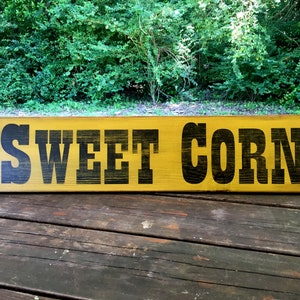 Sweet Corn Wood Sign Sweet Corn Farm Sign Distressed Sweet | Etsy