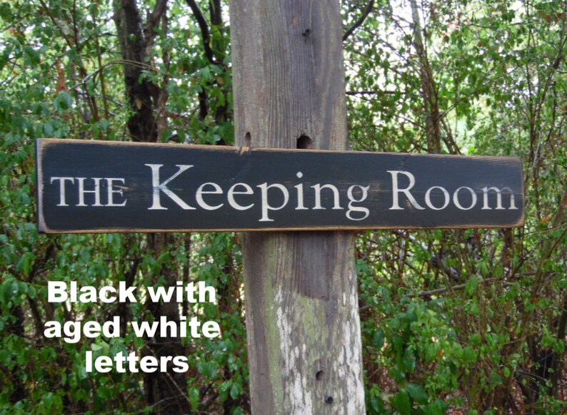 The Keeping Room Primitive Wood Signs Vintage Wall Art Rustic | Etsy