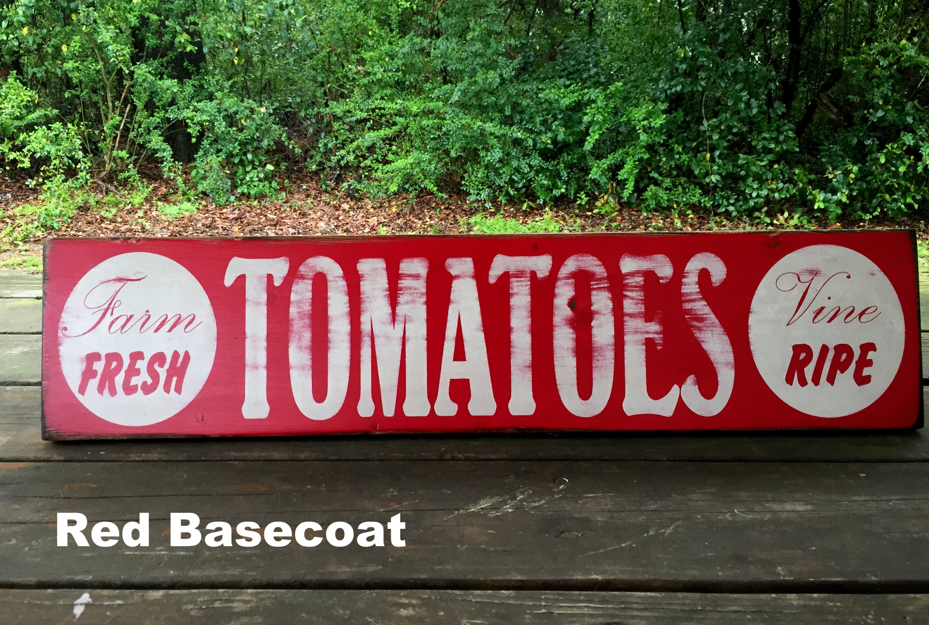 Primitive Signs Farm Fresh Tomatoes Vine Ripe Rustic Tomatoes | Etsy