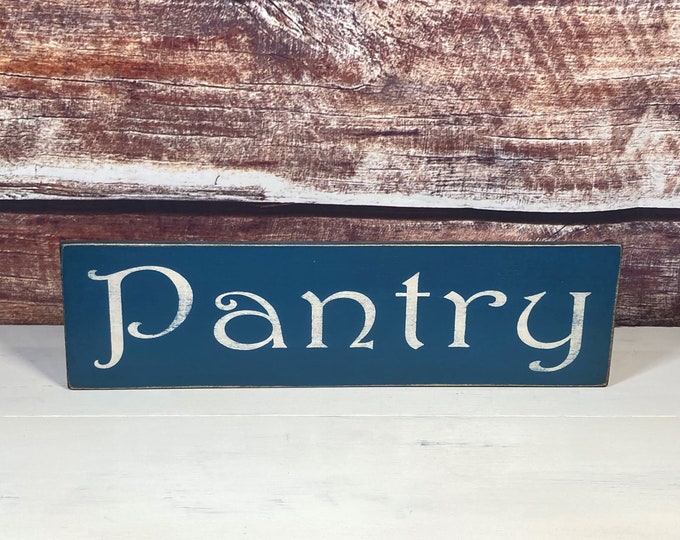 Pantry Primitive Wood Sign Vintage Sign Kitchen Sign Pantry Signs ...