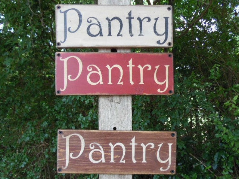 Pantry Primitive Wood Sign Vintage Sign Kitchen Sign Pantry | Etsy