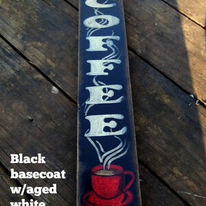 Coffee Vertical Primitive Signs Rustic Signs Cottage Sign Hand | Etsy