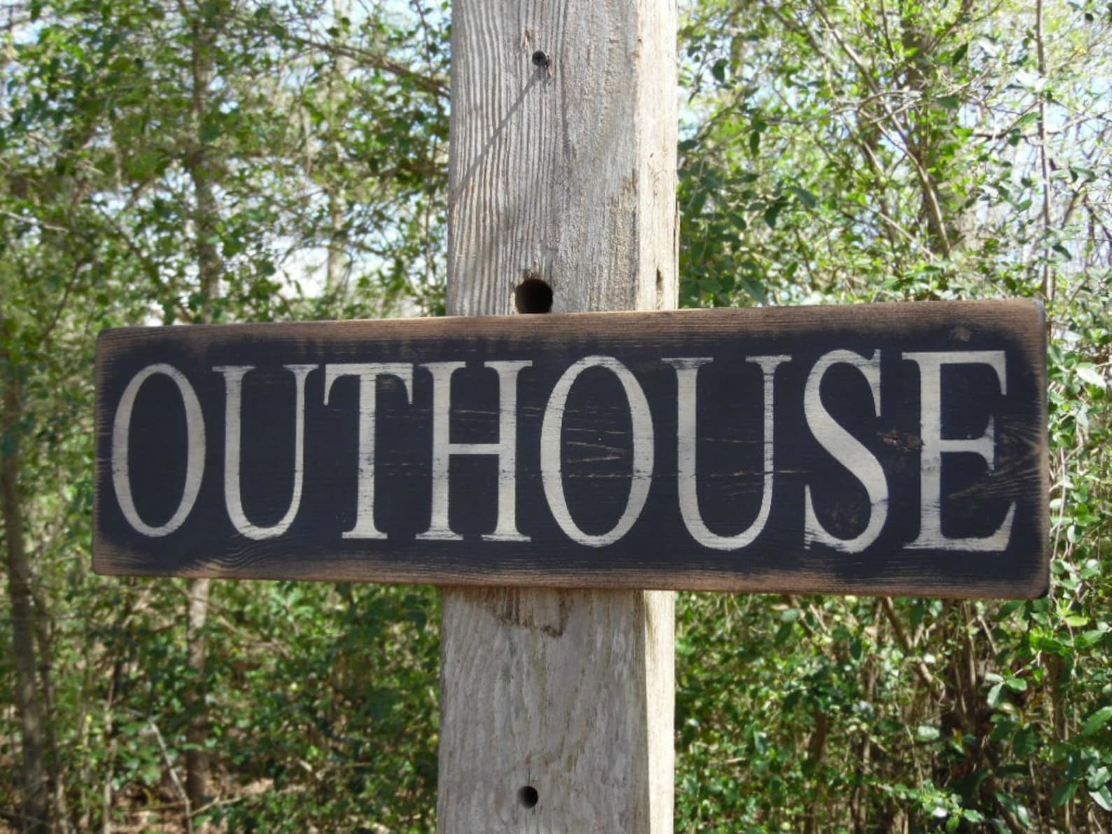 Outhouse Sign Primitive Outhouse Sign Vintage Outhouse Sign | Etsy