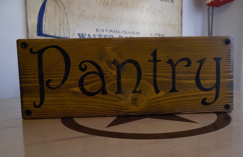 Pantry Primitive Wood Sign Vintage Sign Kitchen Sign Pantry | Etsy