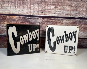 Cowboy up Sign | Etsy