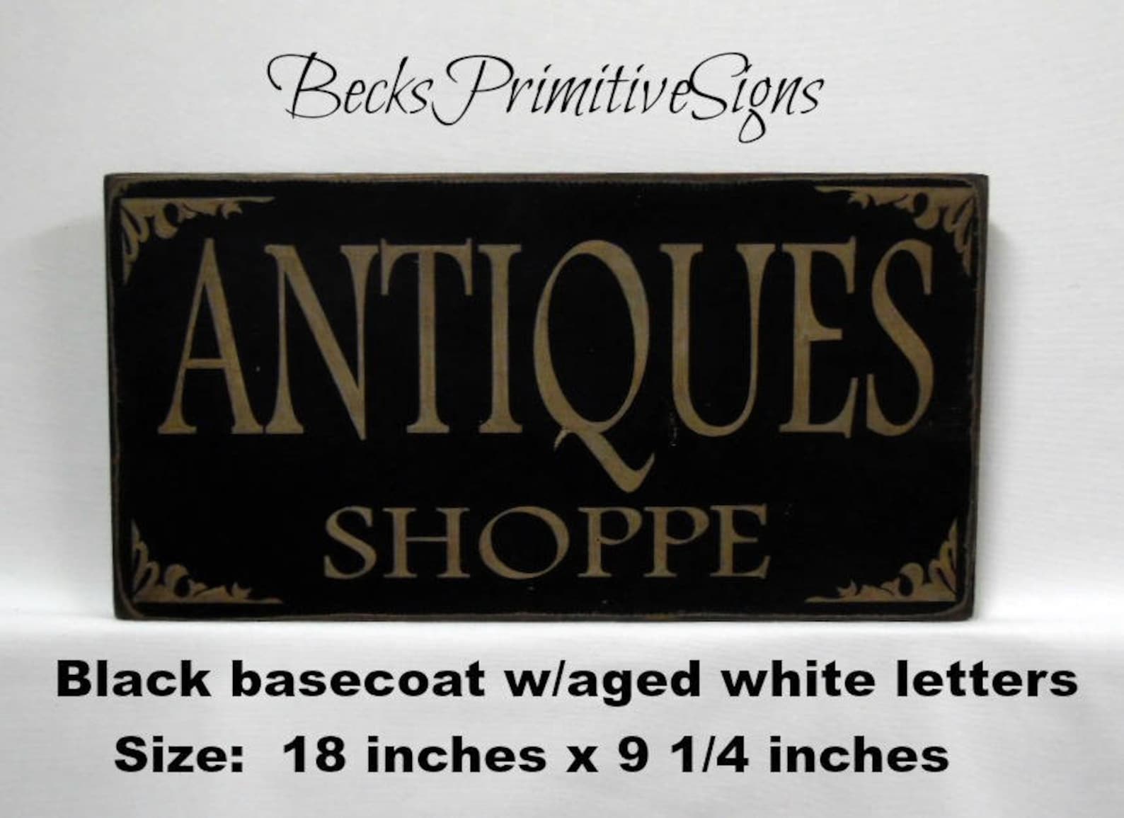 Antiques Shoppe Primitive Signs Handmade Rustic Signs | Etsy