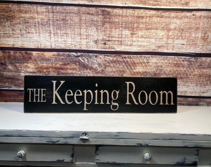 The Keeping Room Primitive Wood Signs, Vintage Wall Art Rustic Signs ...