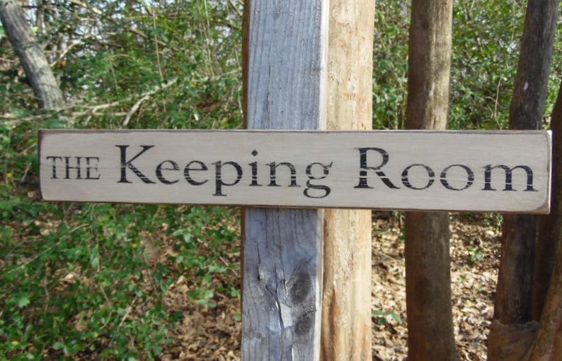 The Keeping Room Primitive Wood Signs Vintage Wall Art Rustic | Etsy