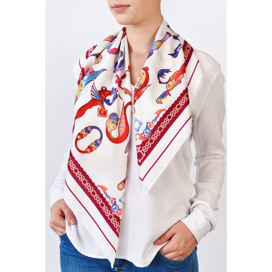 Armenian Alphabet Scarf Armenian Bird Letters Trchnakir Collection AYB ...
