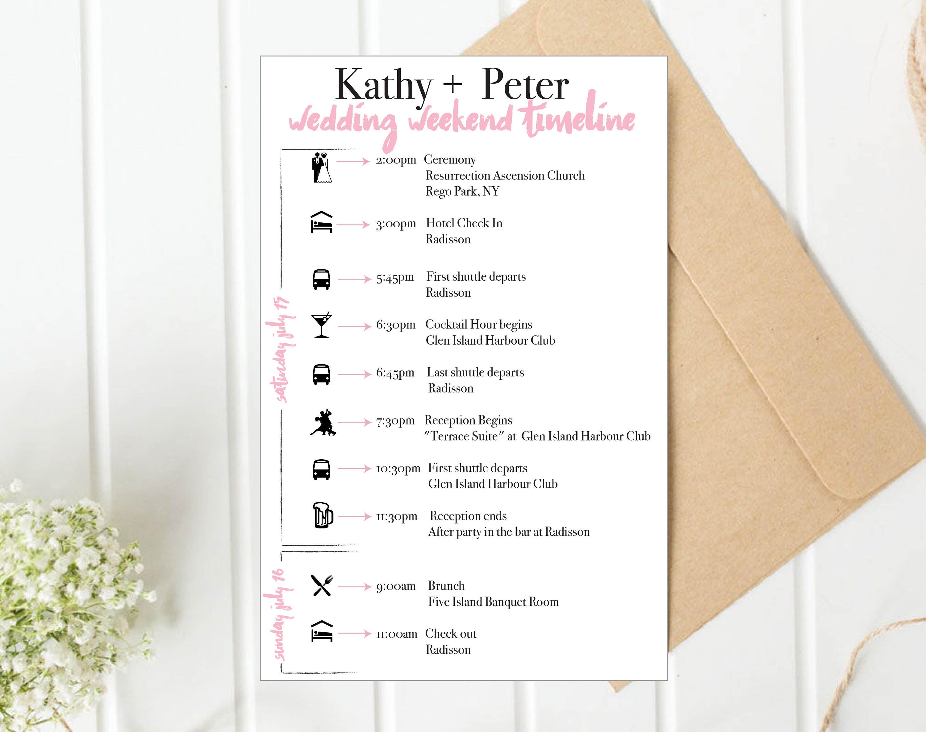Personalized Wedding Itinerary With Icons Wedding Schedule PDF Etsy personalized-wedding-itinerary-with-icons-wedding-schedule-pdf-etsy