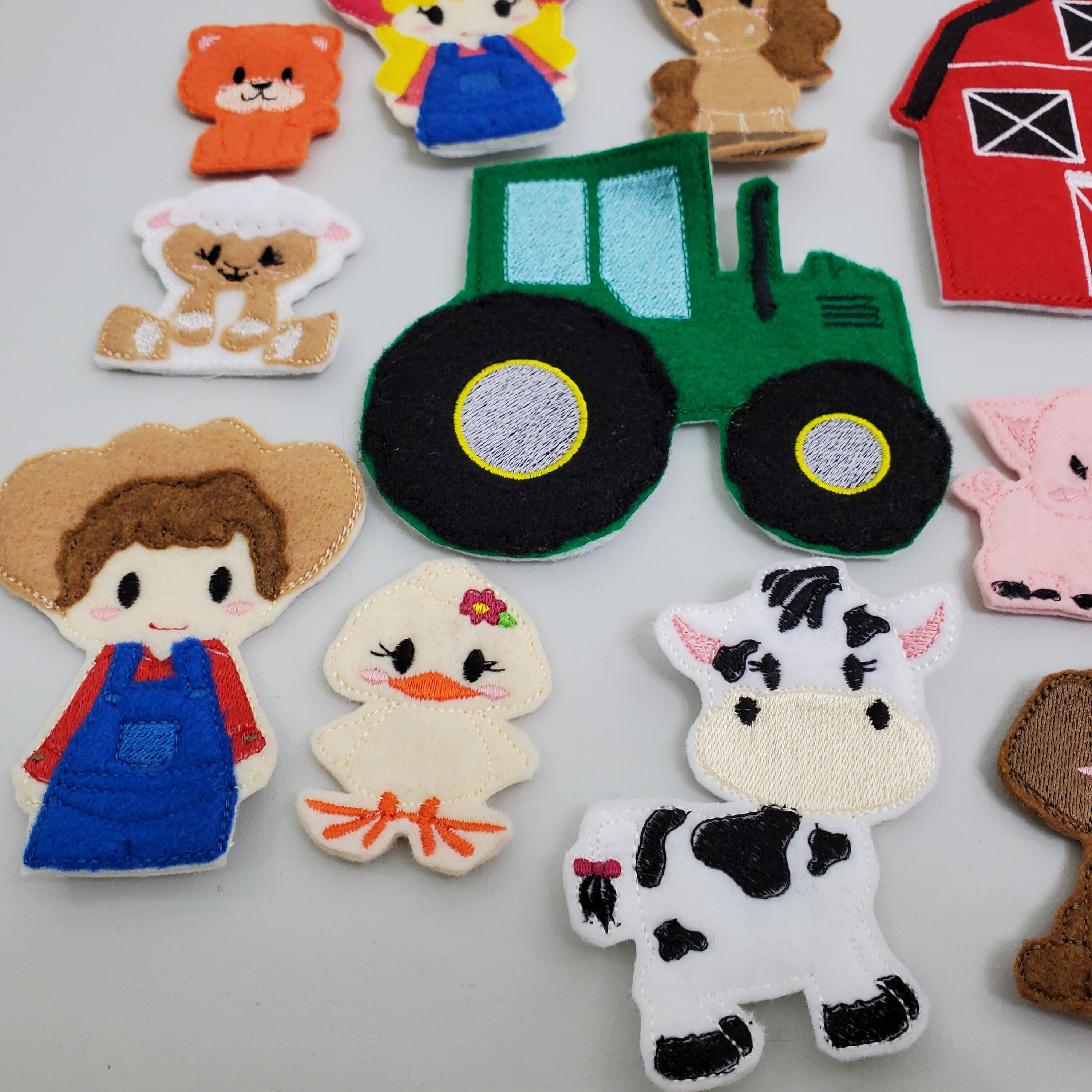 Farm Finger Puppets Farm Animal Puppets Barn Busy Bag Truck - Etsy