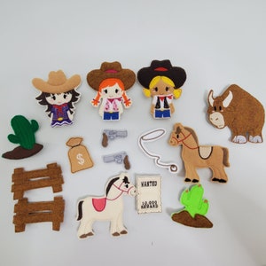 Cowboy Finger Puppets, Western Finger Puppets, Cowboy Puppets, Sherriff ...