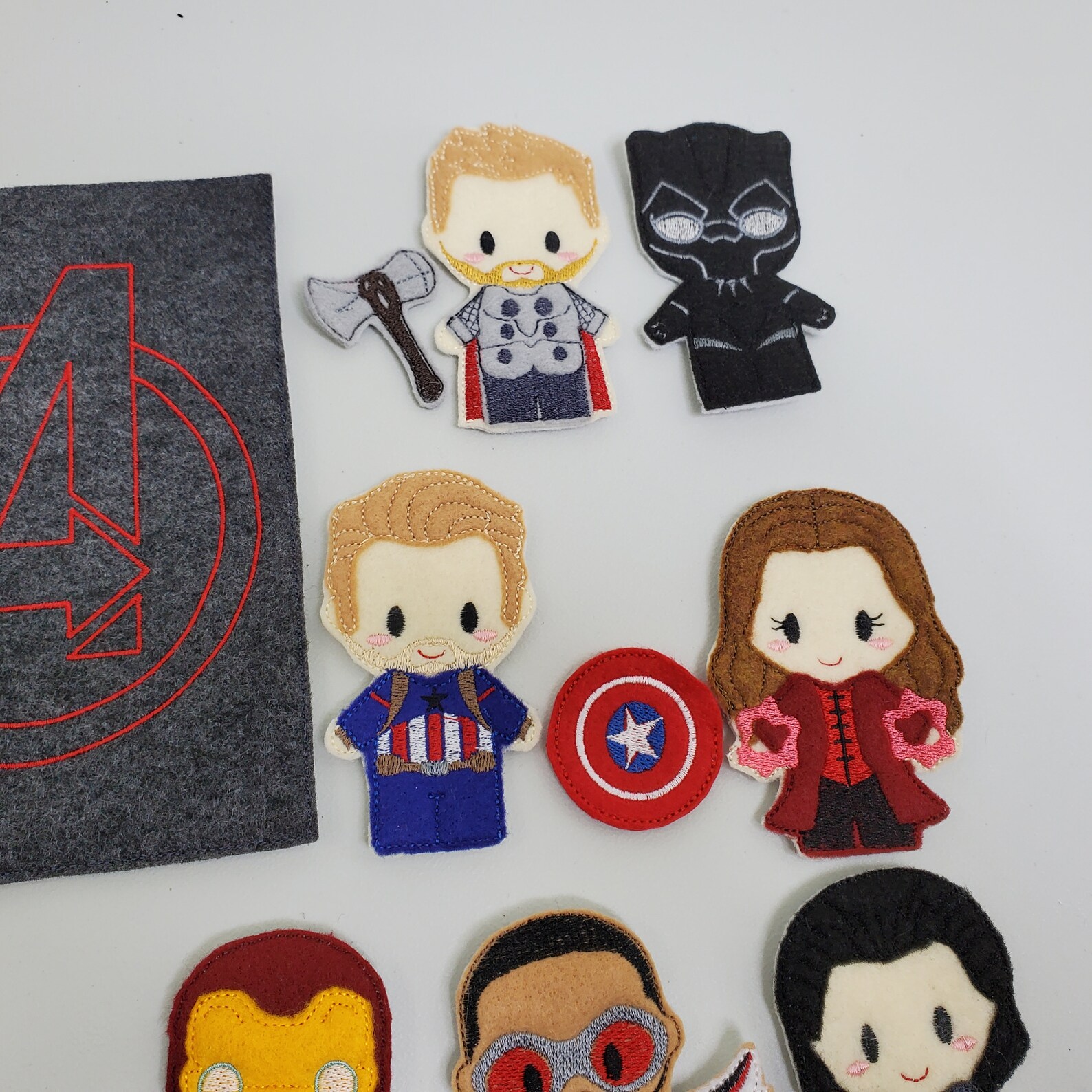 Embroidered Superhero Felt Finger Puppets: Comic Book Hero Busy Bag - Etsy