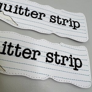 Quitter Strip Bookmark, Page Holder, Embroidered Bookmark, Gift for ...