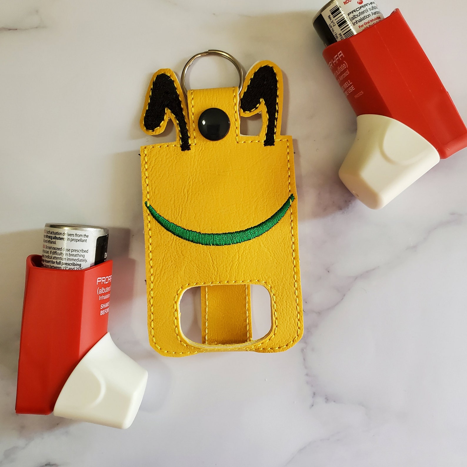 Asthma Inhaler Keychain Holder, Kids Backpack Clip, Personalized Gift ...