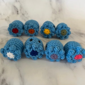 Octopus Memory Game, Montessori Matching Games, Crochet Octopus ...