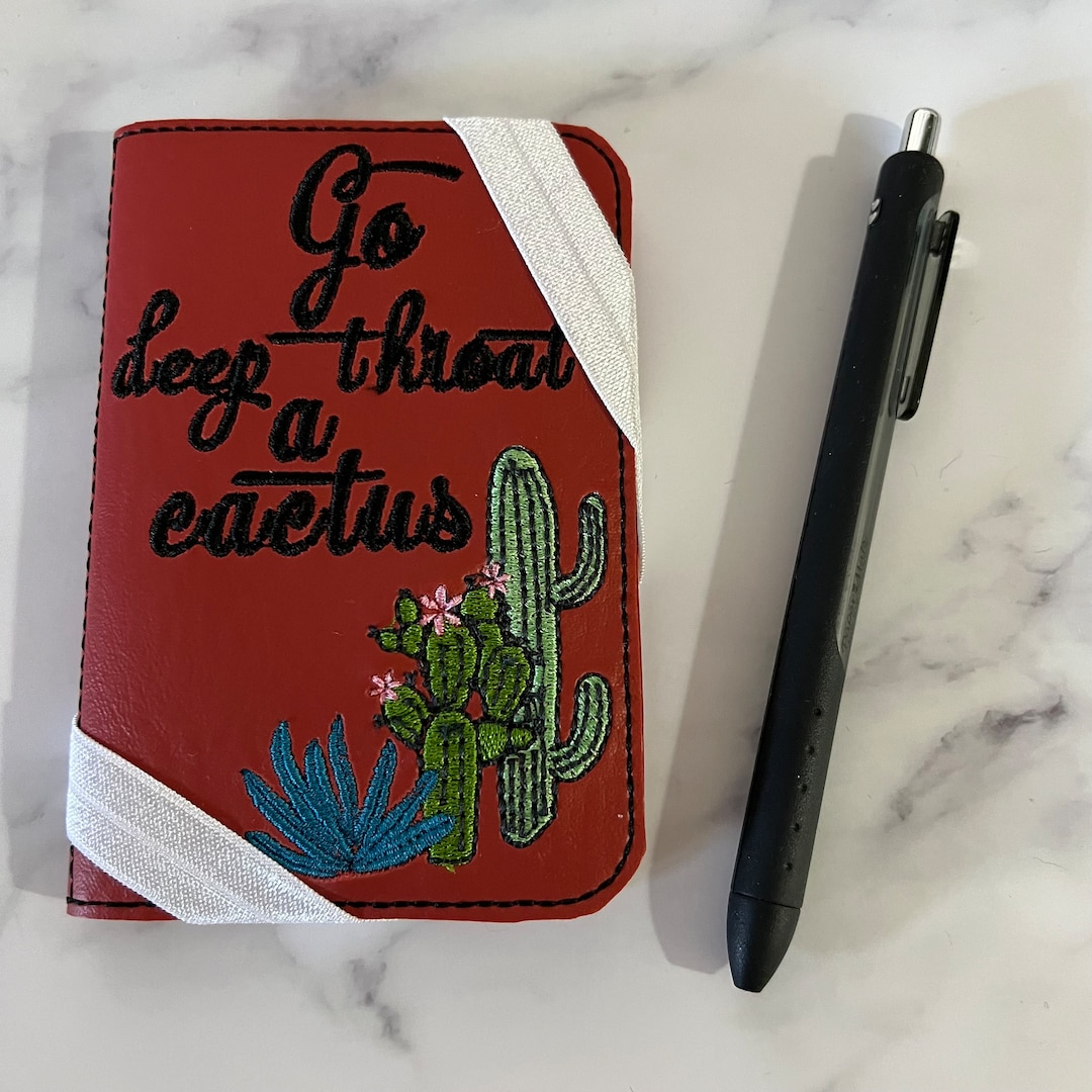 Cactus Notebook, Mini Notebook Cover, Personalized Pocket Journal ...