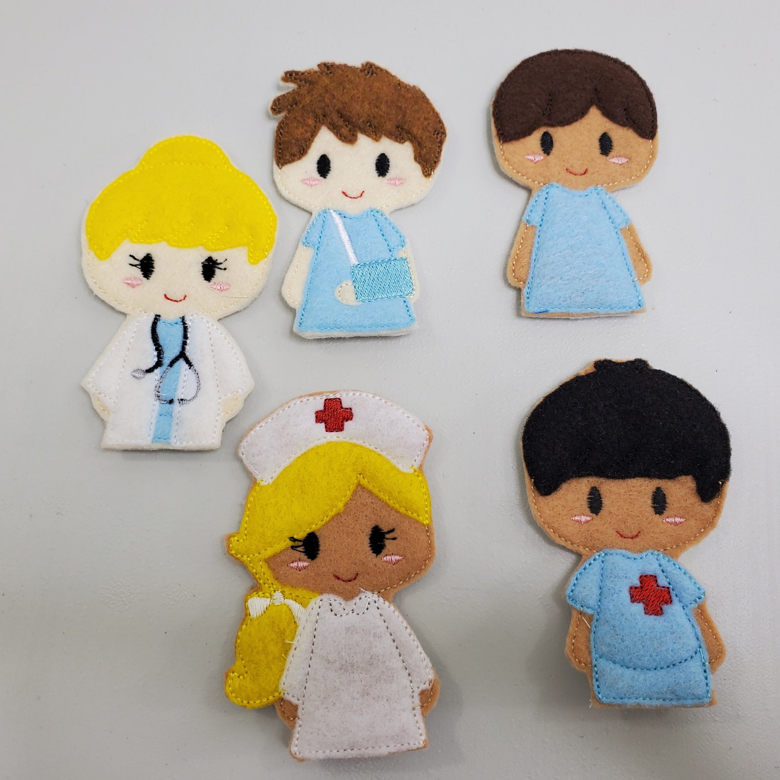 Hospital Finger Puppets Doctor Finger Puppets Finger | Etsy