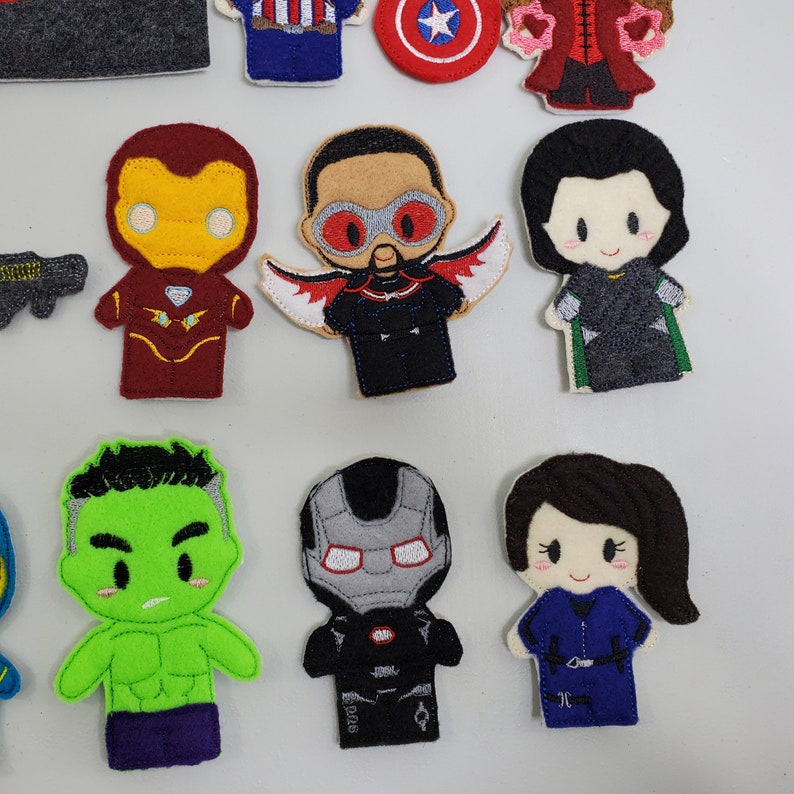 Super Hero Finger Puppets Hero Finger Puppets Super Hero - Etsy