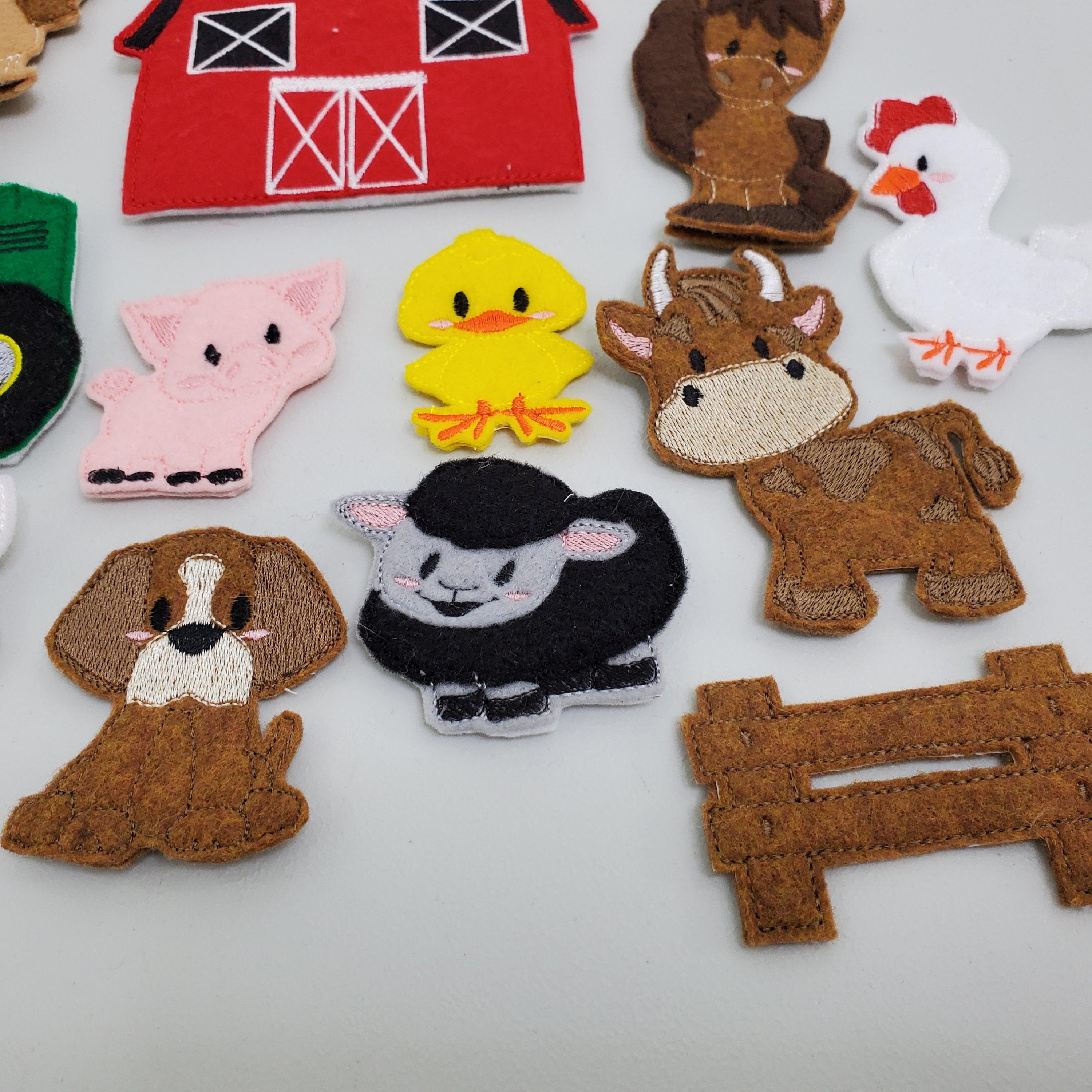 Farm Finger Puppets Farm Animal Puppets Barn Busy Bag Truck - Etsy