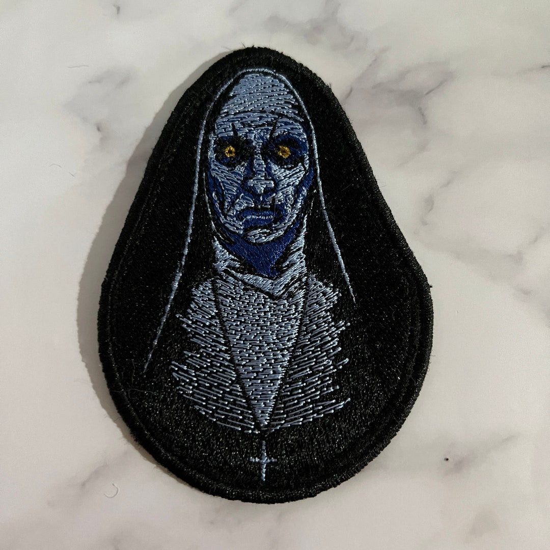 Horror Nun Embroidered Patch: Creepy Iron-on Applique - Etsy