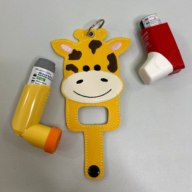 Asthma Inhaler Holder Keychain for Kids Inhaler Keychain - Etsy