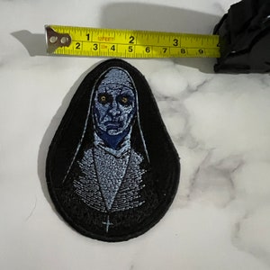 Horror Nun Embroidered Patch: Creepy Iron-on Applique - Etsy