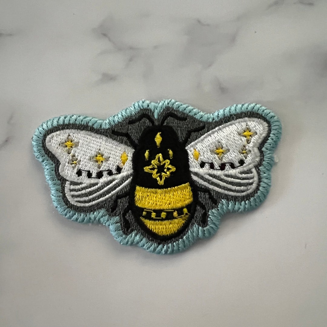 Bee Patch Iron On, Cool Iron on Patches, Iron on Patch, Embroidered ...