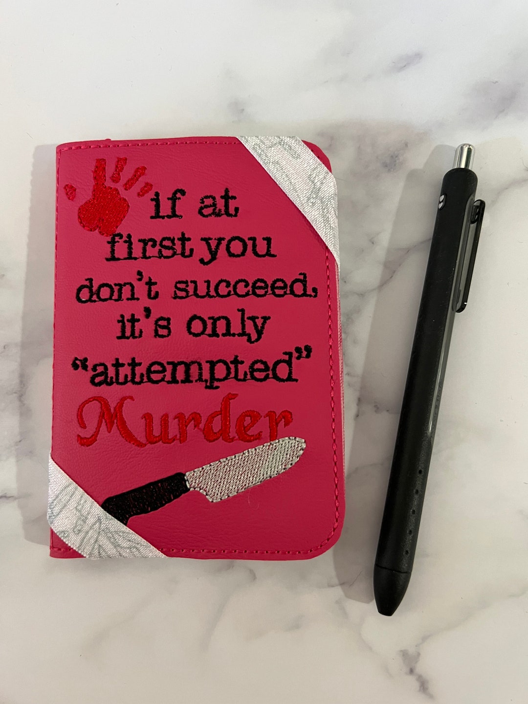 True Crime Notebook, Mini Notebook Cover, Personalized Pocket Journal ...