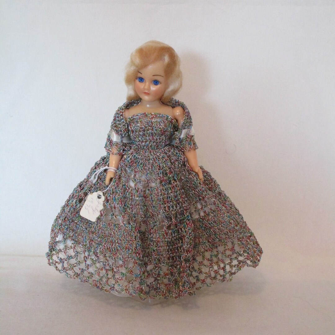 Doreen , 8 Inch Dress up Doll, Crocheted Outfit, With Stand. - Etsy